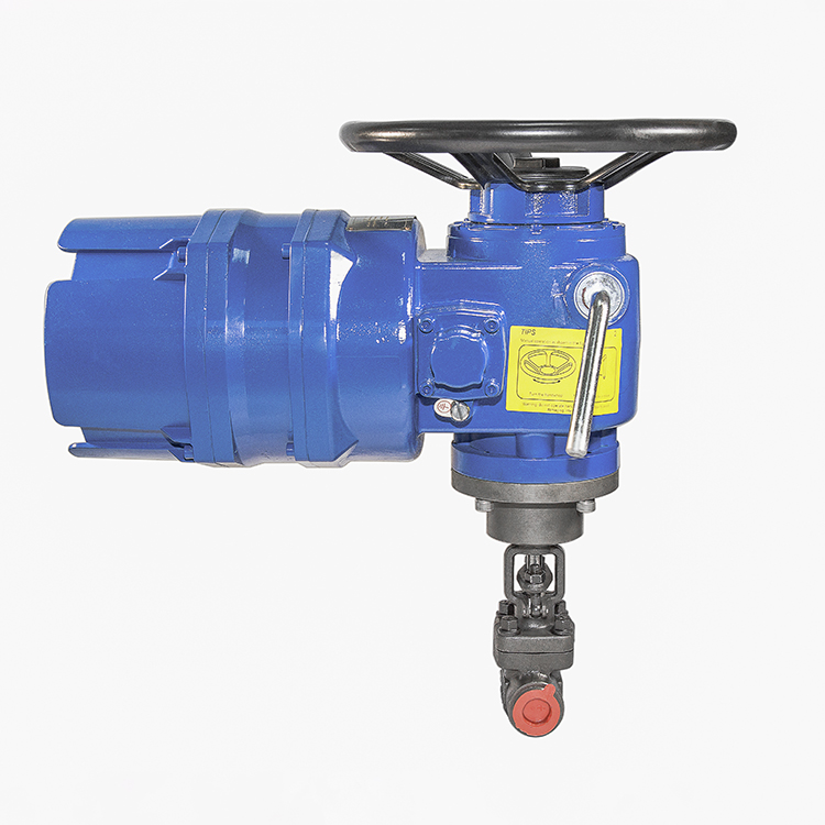 Electric gate valve, electric stop valve with manual forged steel ...
