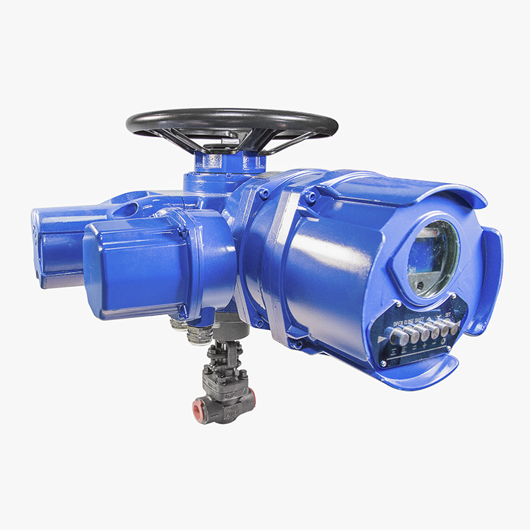 Electric gate valve, electric stop valve with manual forged steel ...
