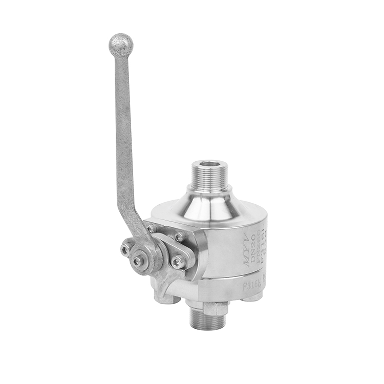 High pressure two piece stainless steel ball valve F316 forged high ...