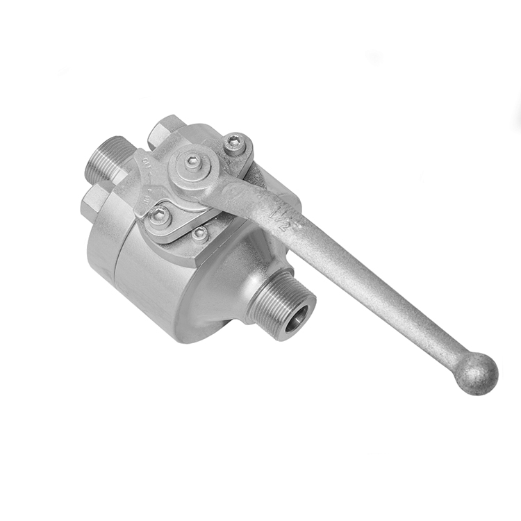 High pressure two piece stainless steel ball valve F316 forged high ...